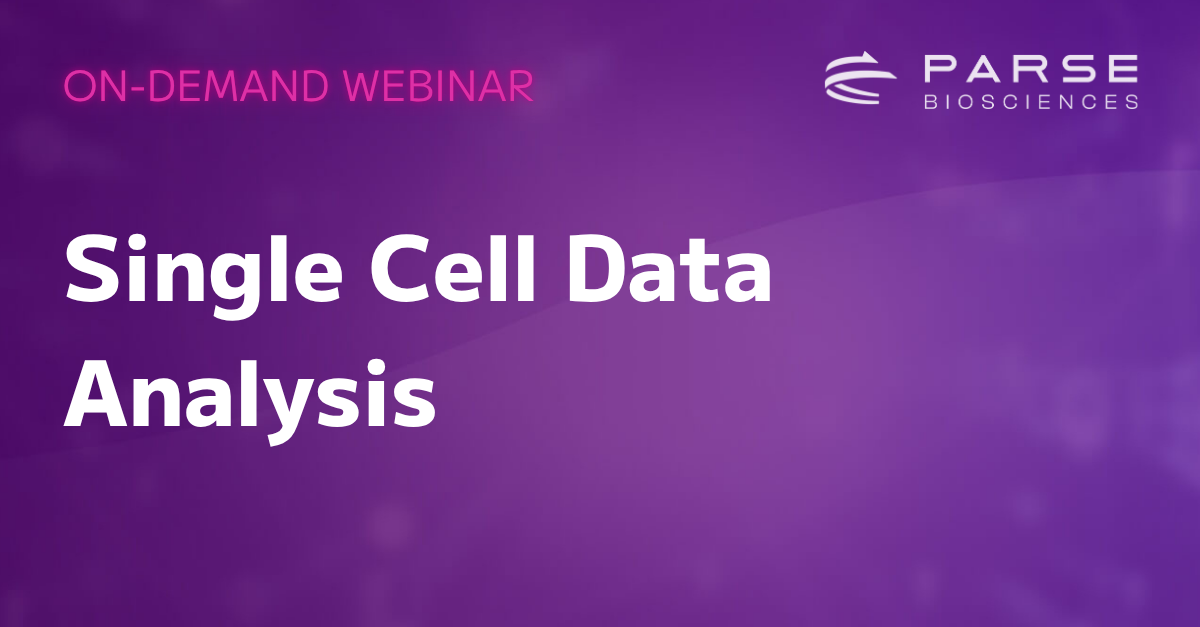 On Demand Webinar Data Analysis